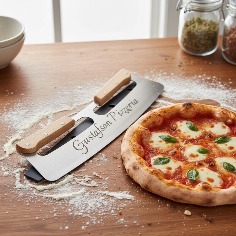 Custom Pizza Rocker, Engraved Pizza Slicer, Personalized Pizza Cutter ...