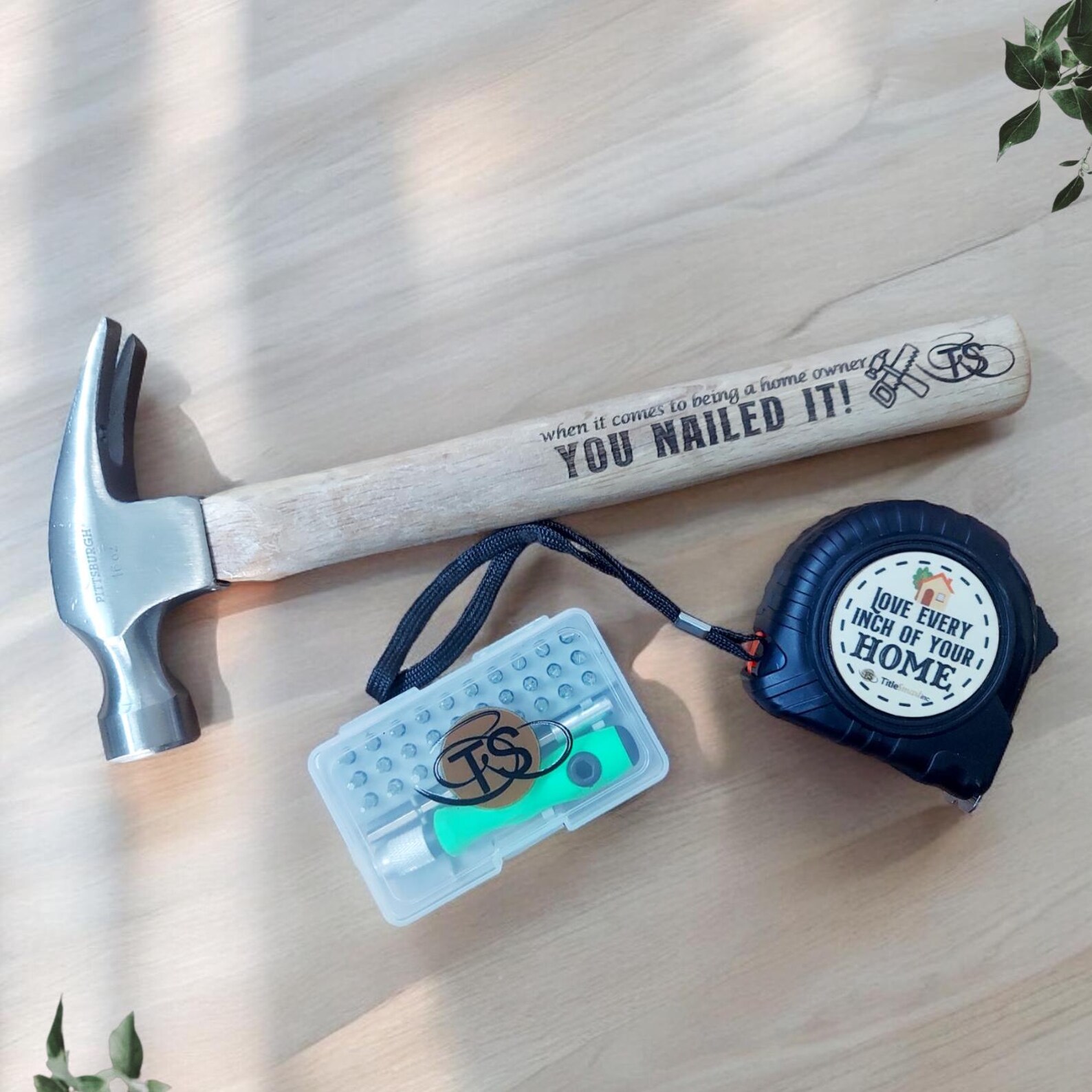 Realtor Hammer and Tape Measure Set, Engraved Hammer, Custom Hammer ...