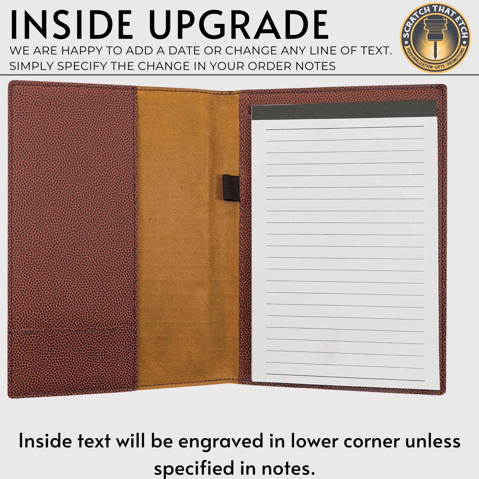 Football Coach Zipper Portfolio, Custom Leather Organizer, Custom ...