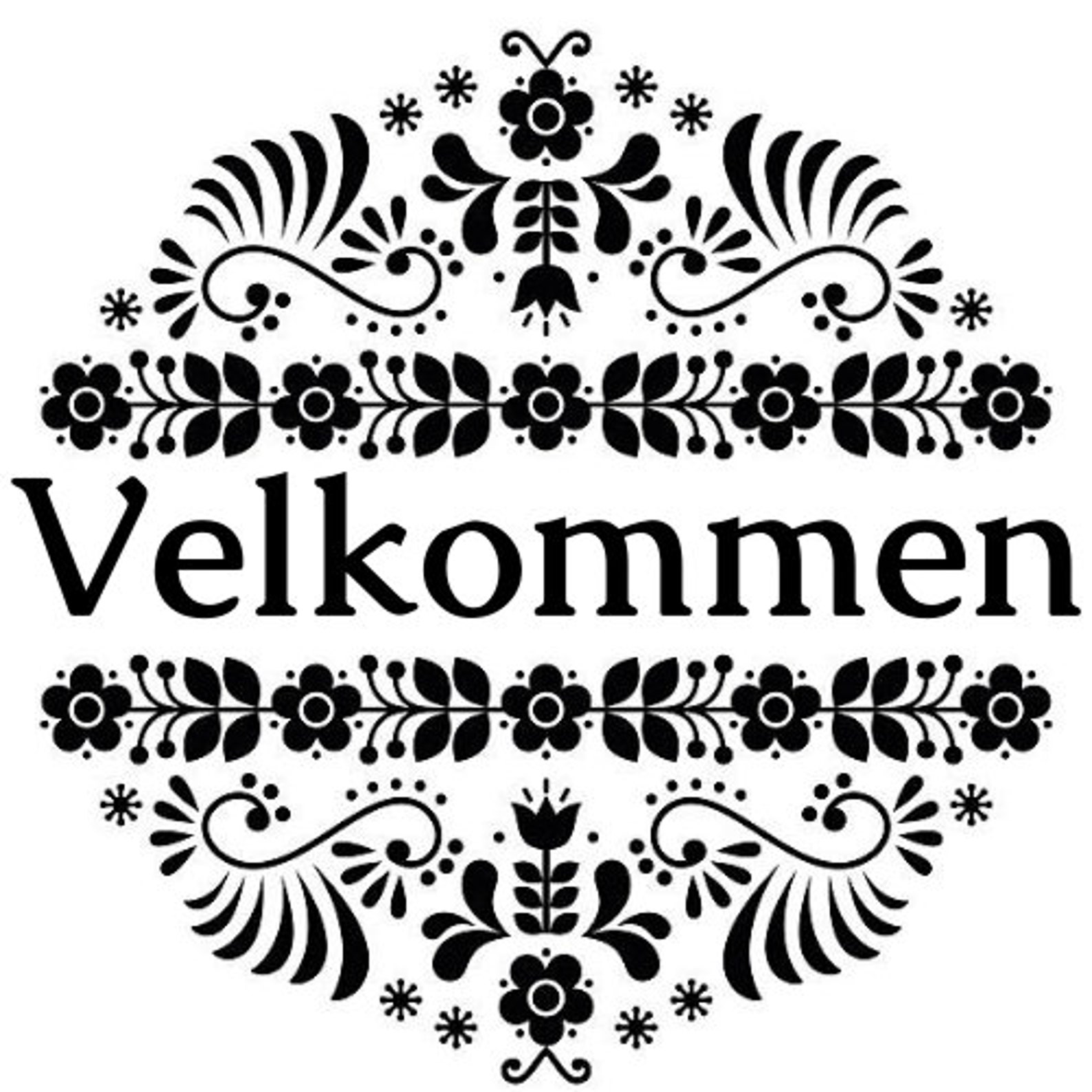 VALKOMMEN or VELKOMMEN Door Sign Door Hanger WELCOME Front - Etsy Australia