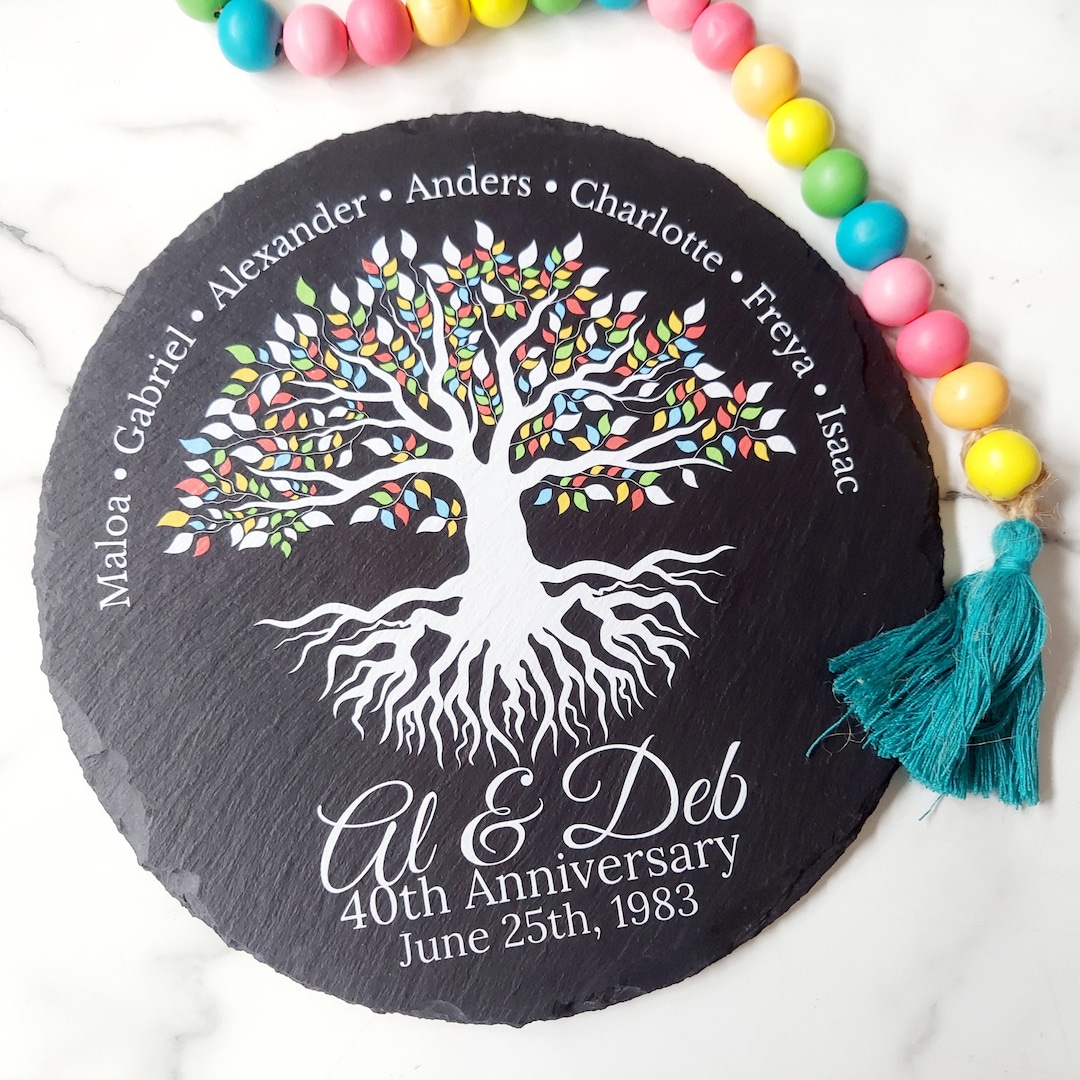 Personalized Anniversary Gift, Personalized Garden Stone, 10th ...