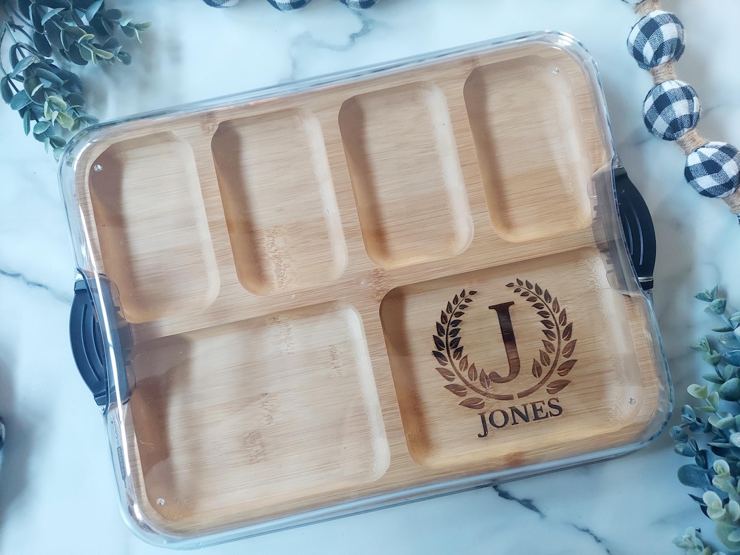 Personalized Build-a-board Cutting Board With Compartments and Clear ...