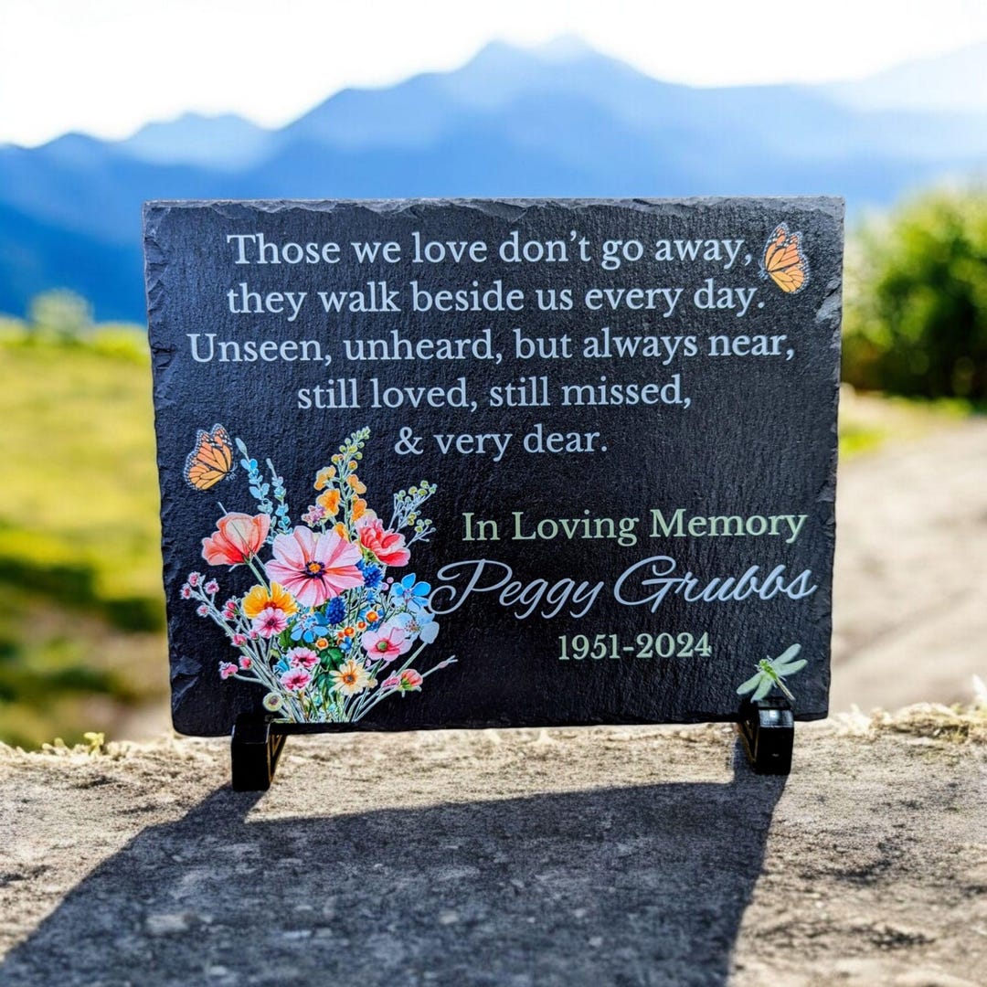 Personalized Memorial Garden Stone, in Loving Memory, Personalized ...