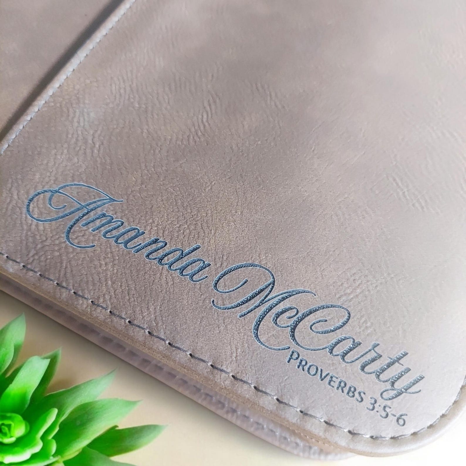 Personalized Bible Cover, Religious Gifts, Engraved Bible Cover Zipper ...