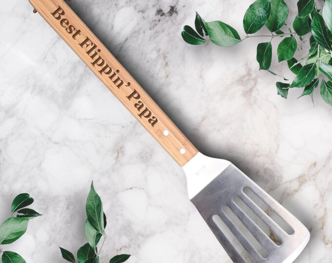 Personalized Engraved Spatula: 4"x8", 15" Overall, Commercial ...