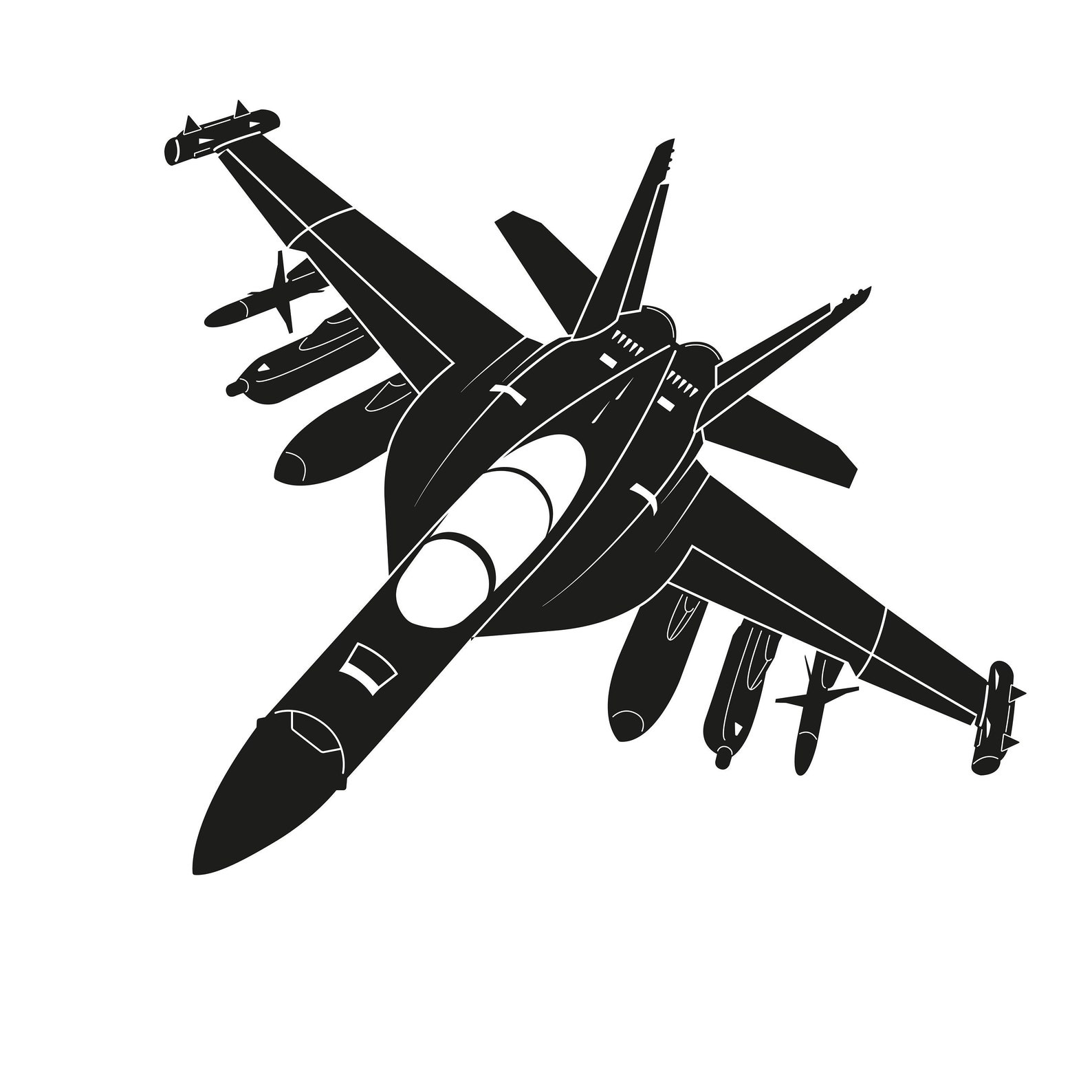 F-18 Vectorjpgpngdxfsvgai - Etsy