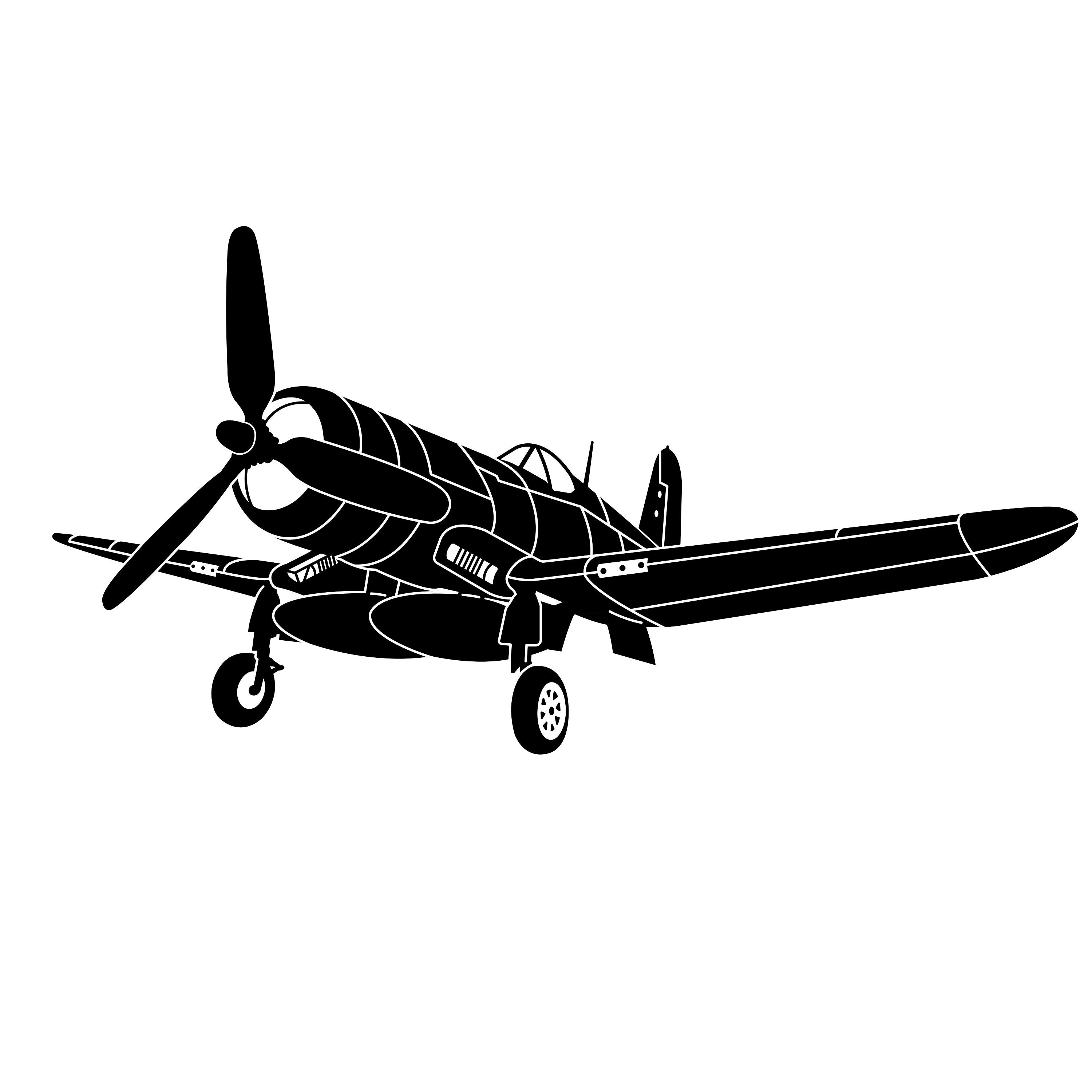 F4U-1B Corsair Vectorjpgpngdxfsvgai | Etsy