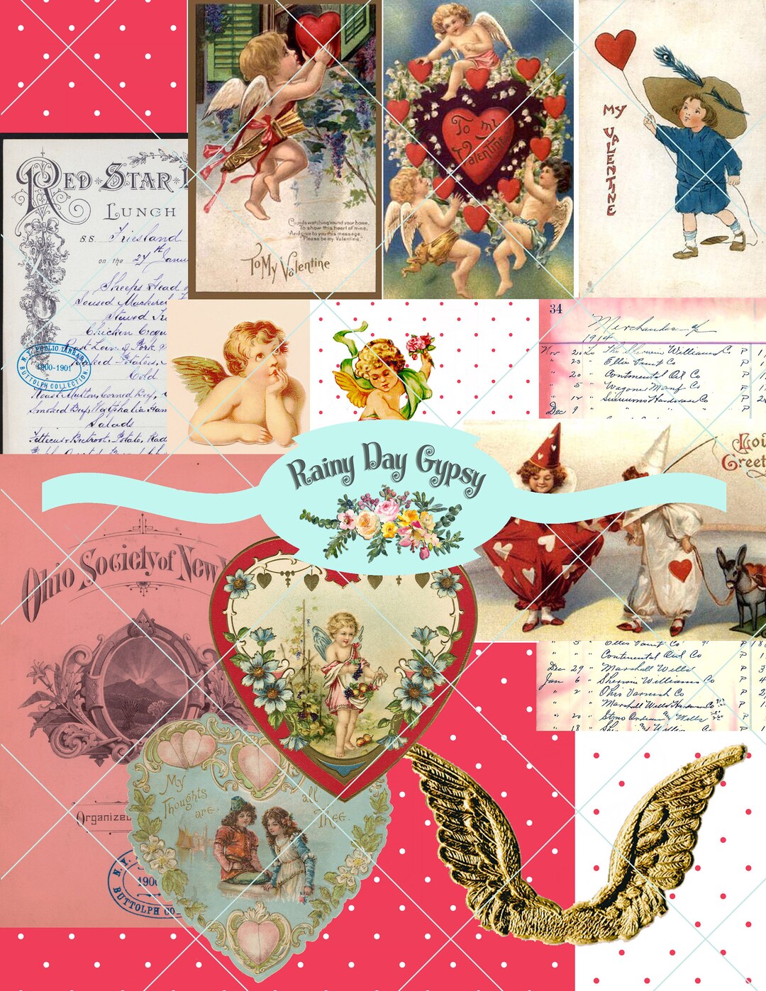 Digital Download for the Valentine Journal Kit. 17 Pages - Etsy