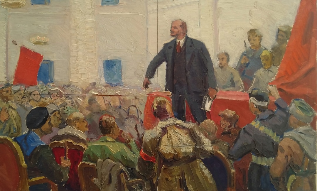 Lenin at the Congress/male Figure /portrait of a Boy /soviet Male Art ...