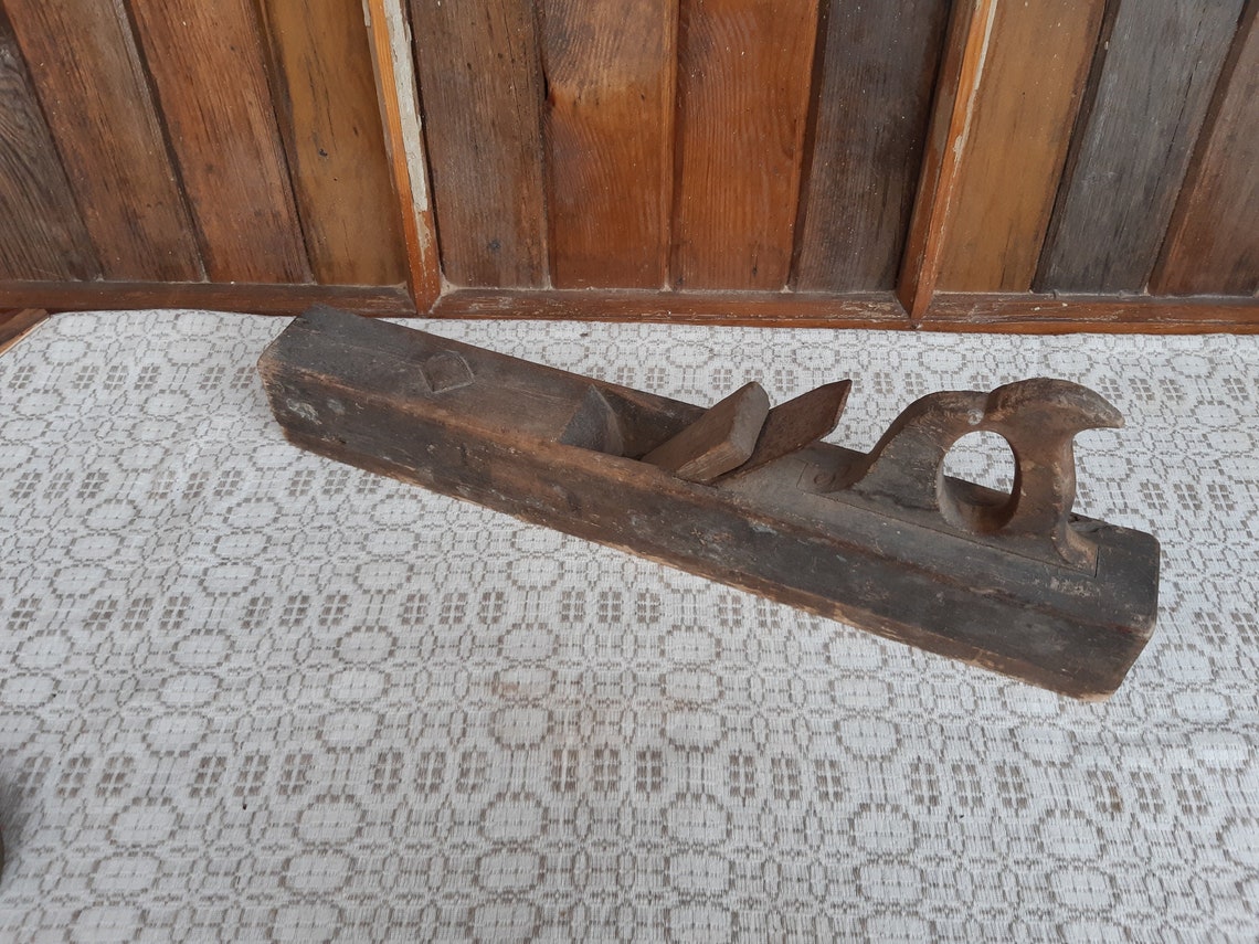 Antique Wood Hand Planer Wooden Carpentry Tool Rustic - Etsy