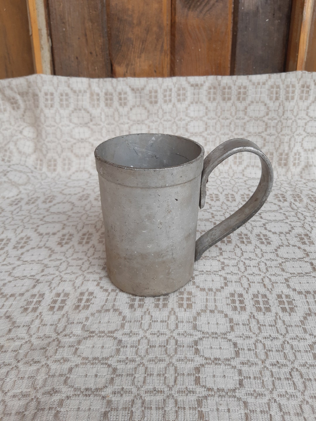 Vintage Aluminium Measuring Cup, Old Aluminium 1 Liter Measure, Vintage ...