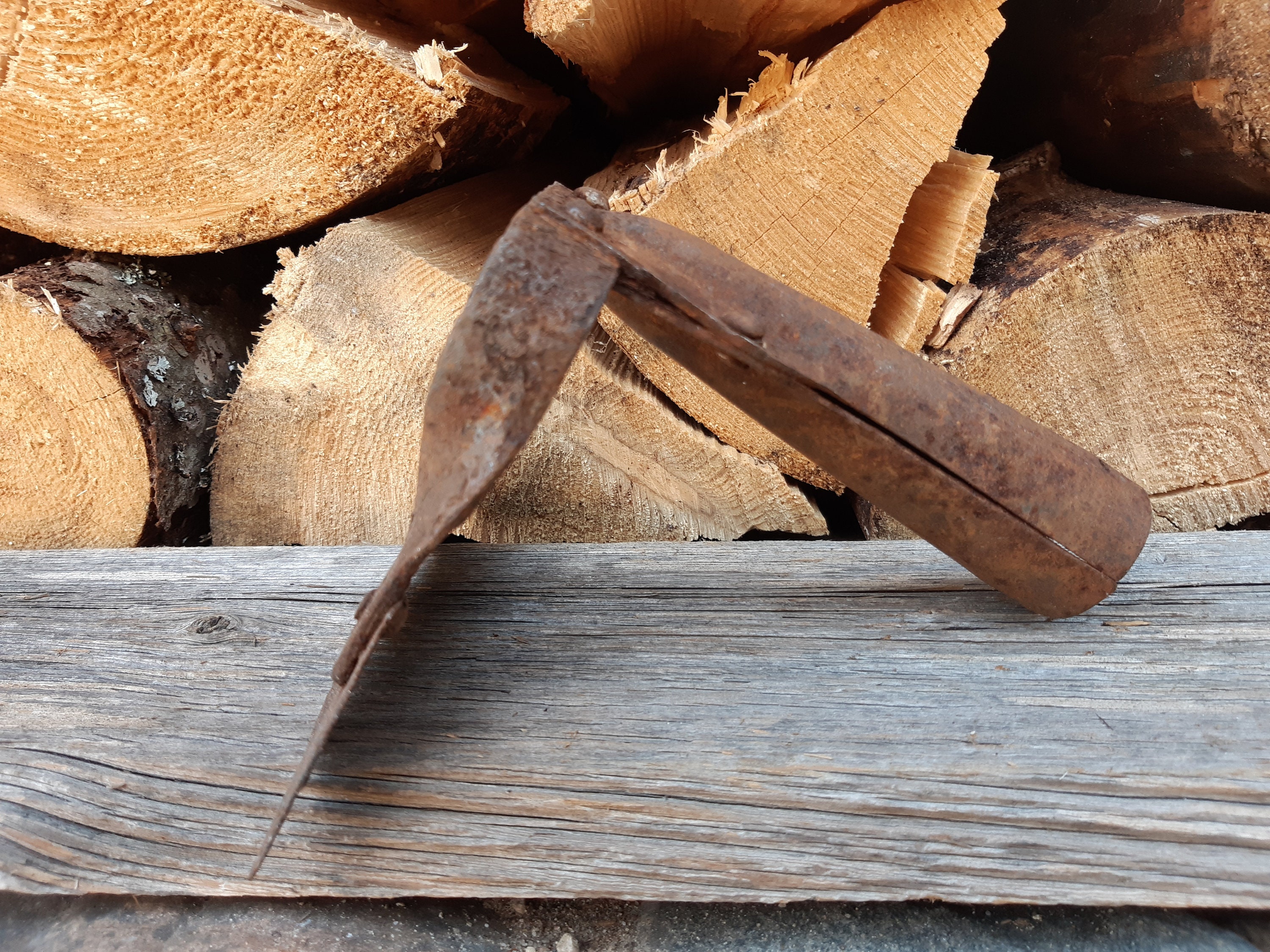 Vintage Rustic Hoe Head, Rusty Iron Hoe, Vintage Hand Garden Tool ...