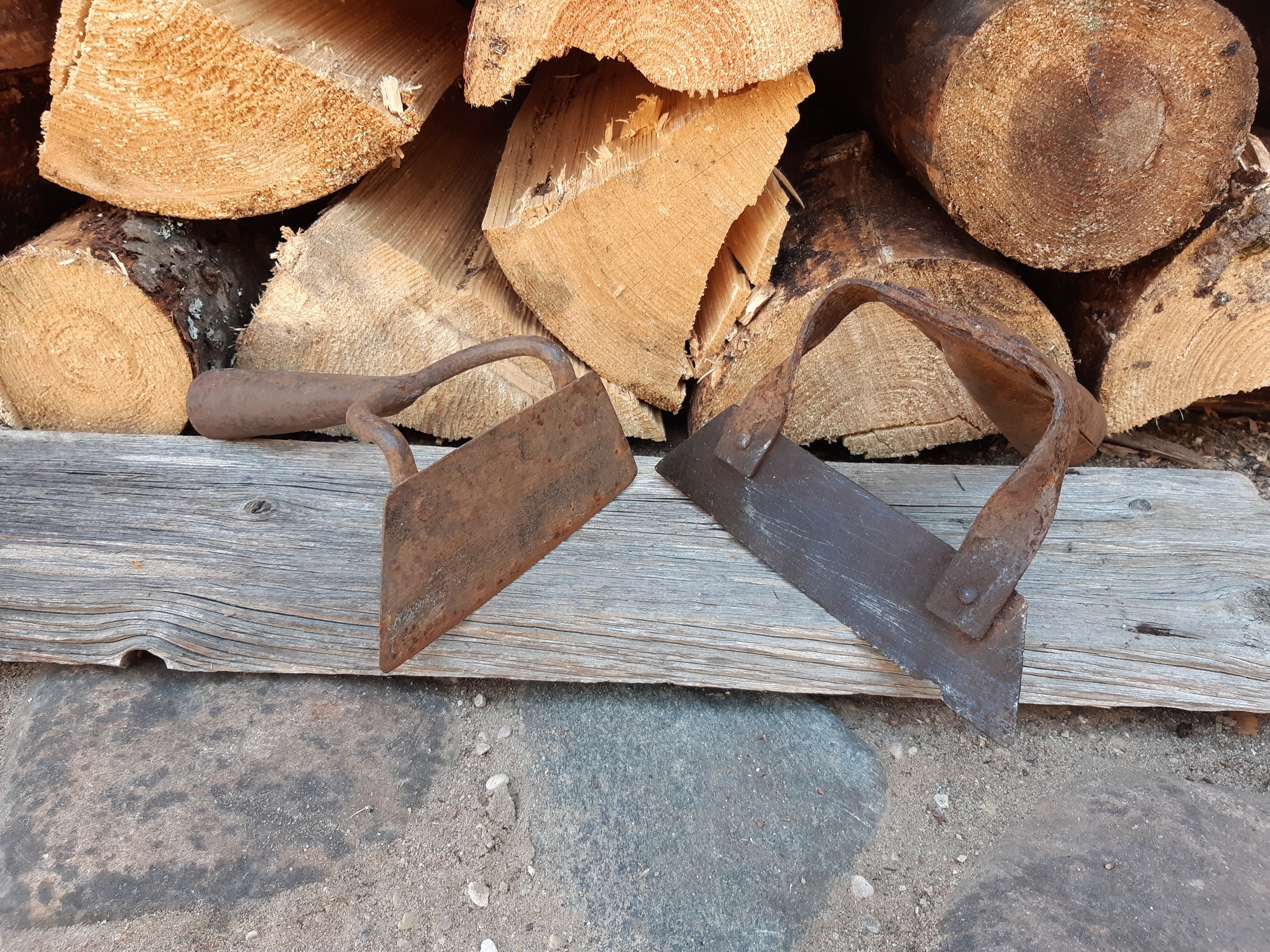 Vintage Rustic Hoe Head, Rusty Iron Hoe, Vintage Hand Garden Tool ...