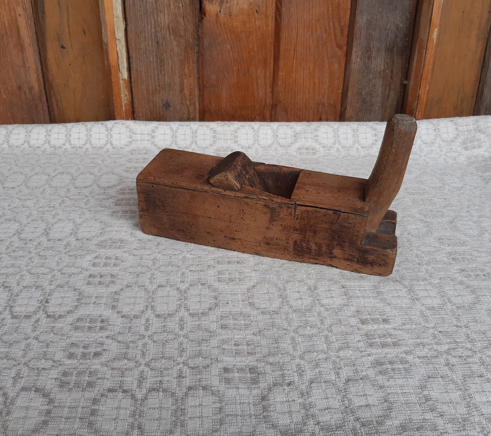 Antique Small Wood Hand Planer, Wooden Carpentry Tool, Rustic ...