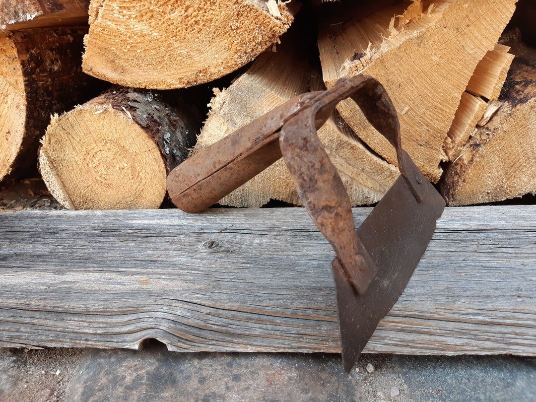 Vintage Rustic Hoe Head, Rusty Iron Hoe, Vintage Hand Garden Tool ...