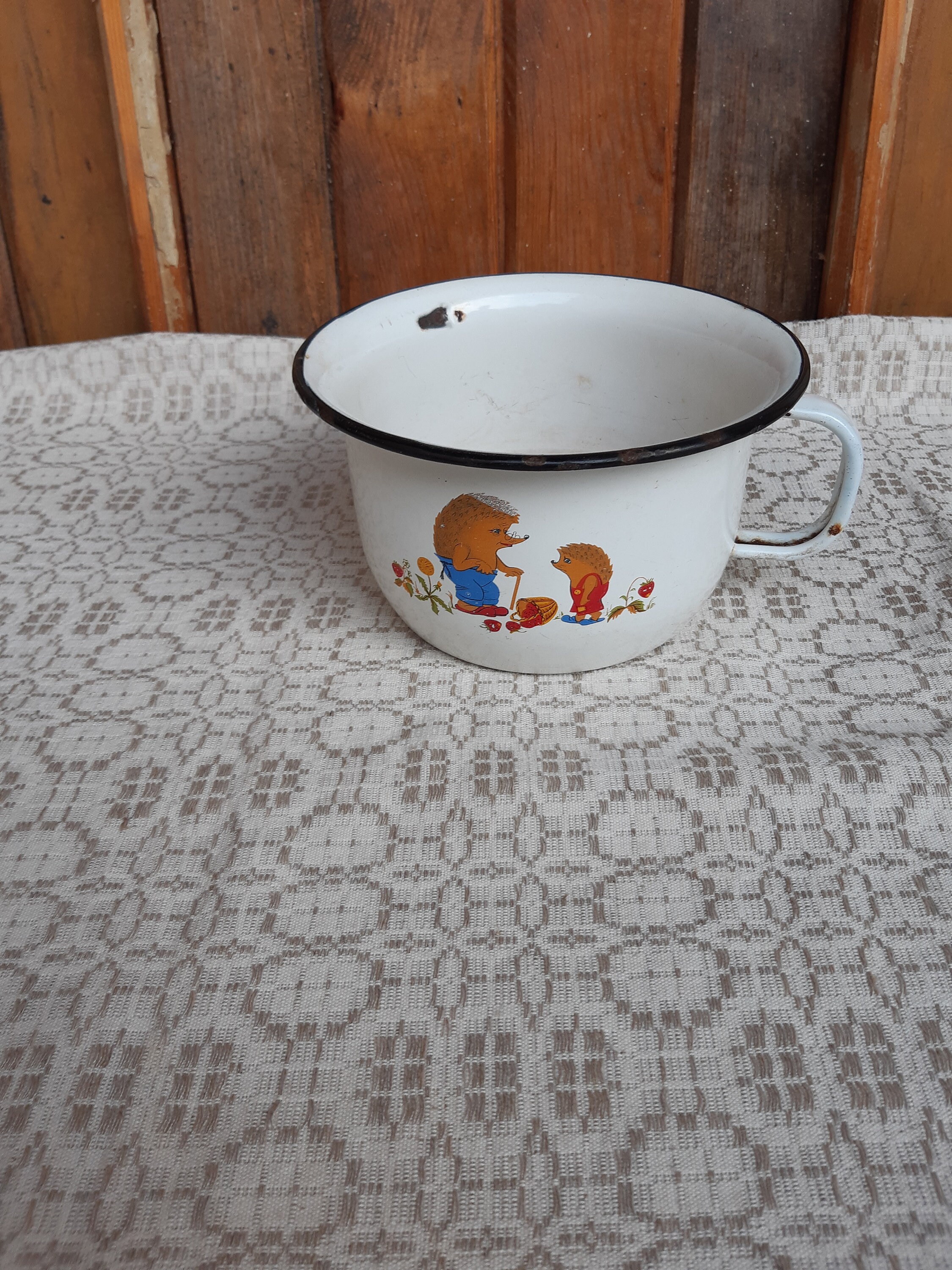 Vintage Enamel Chamber Pot, Children Potty, Soviet Chamber Pot, Chamber ...