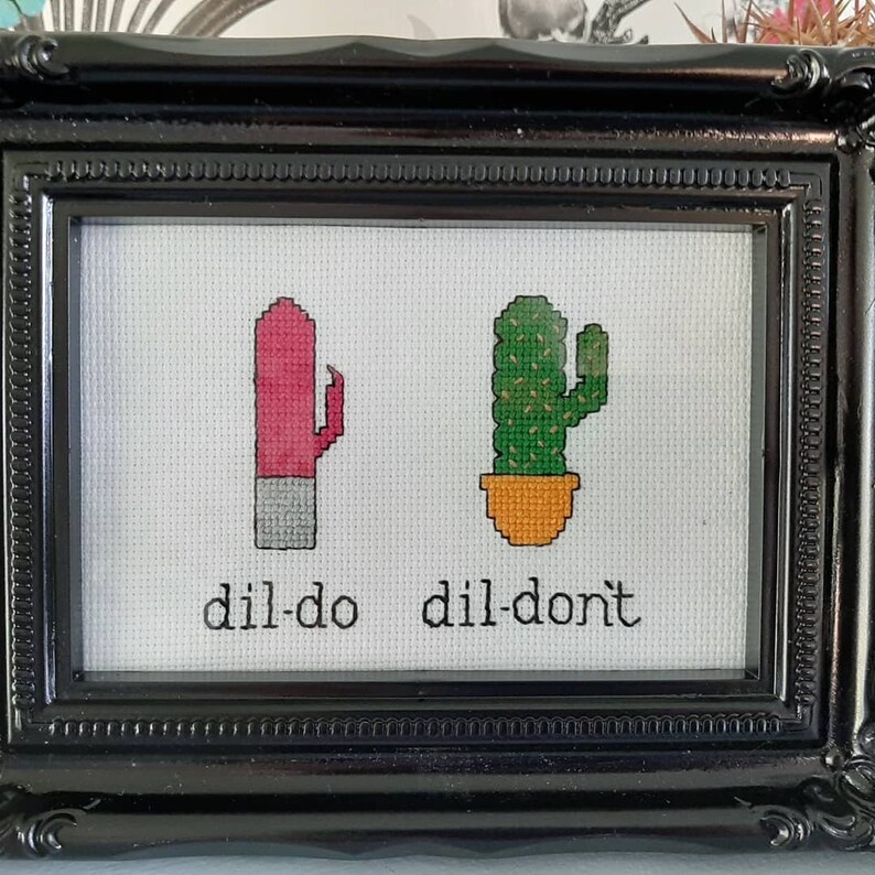 Dil-do Cross Stitch Pattern - Etsy