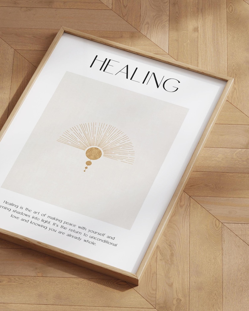 Healing Definition Poster, Therapy Poster, Therapy Picture, Spiritual ...