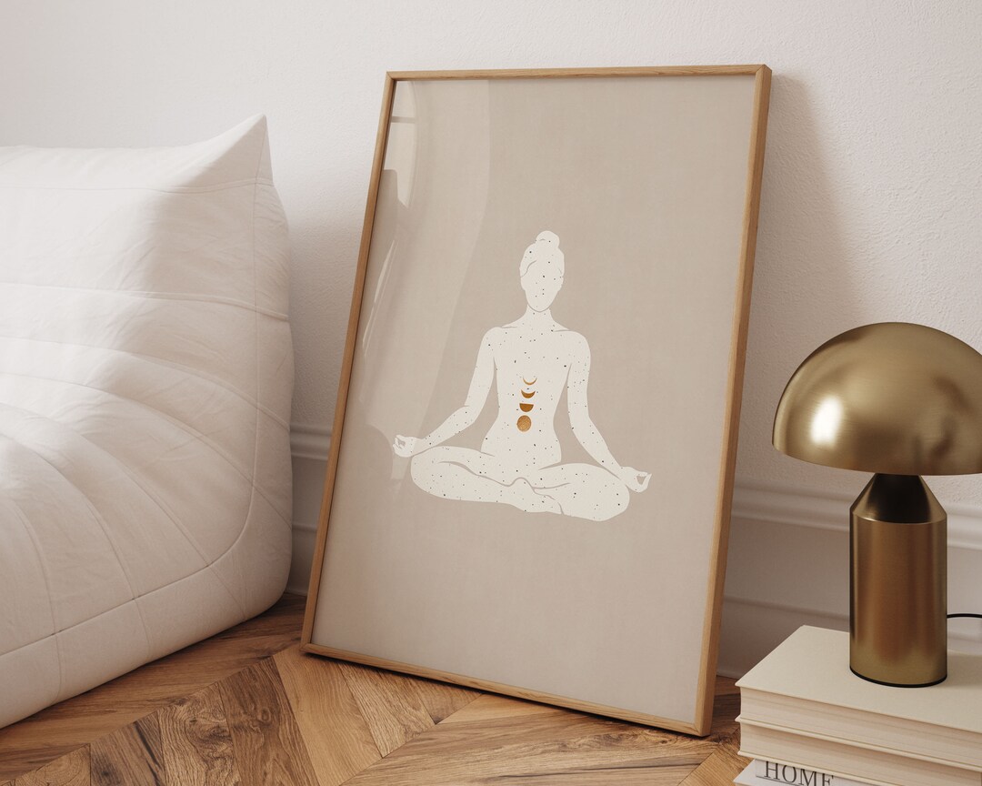 Yoga Wanddeko, Yoga Poster, Spirituelle Kunst, Trendige Wandkunst ...