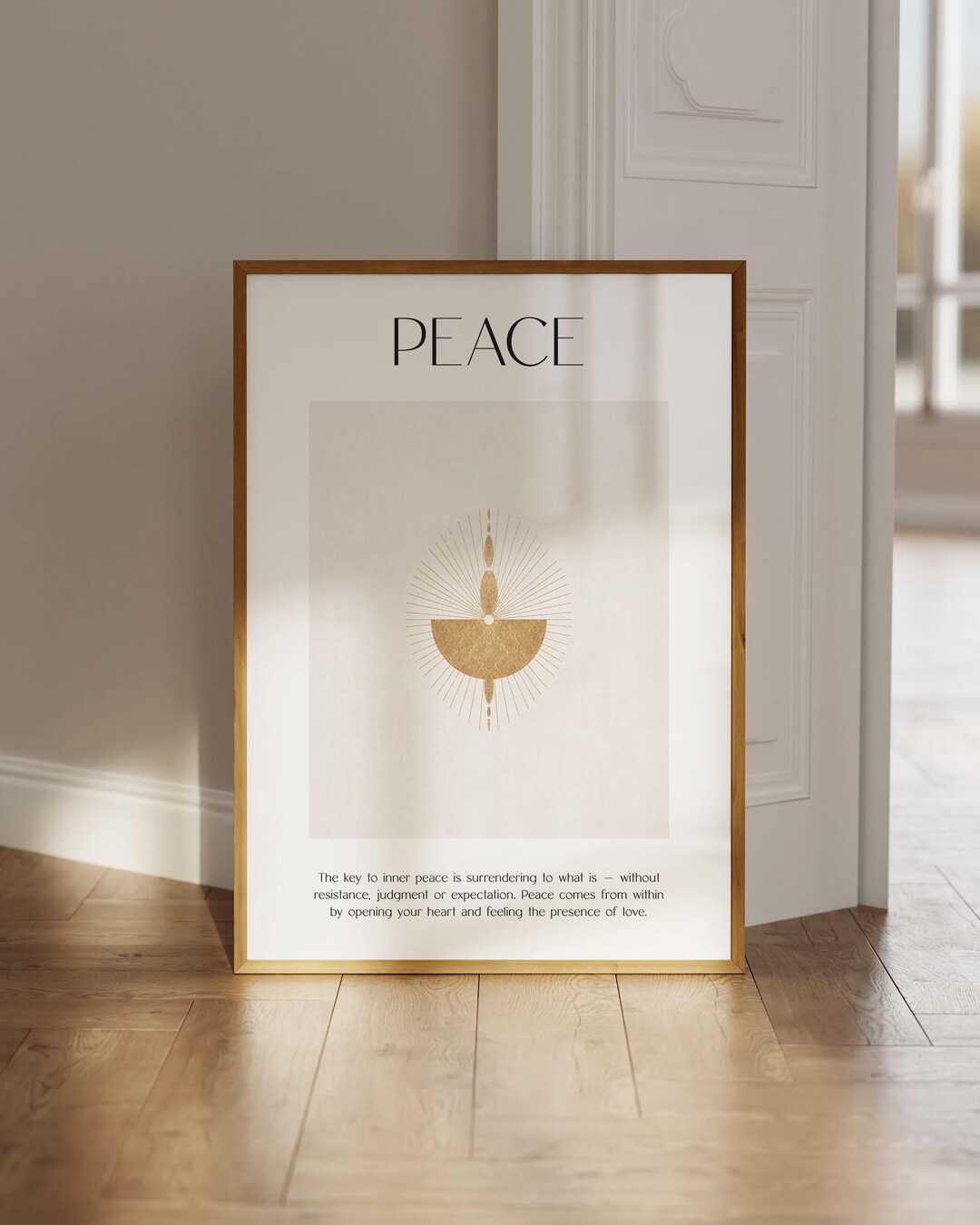 Peace Definition Poster, Spiritual Poster, Spiritual Art Prints ...