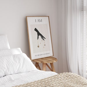 Positive Affirmation Poster "i Am the Creator of My Reality", Spiritual ...