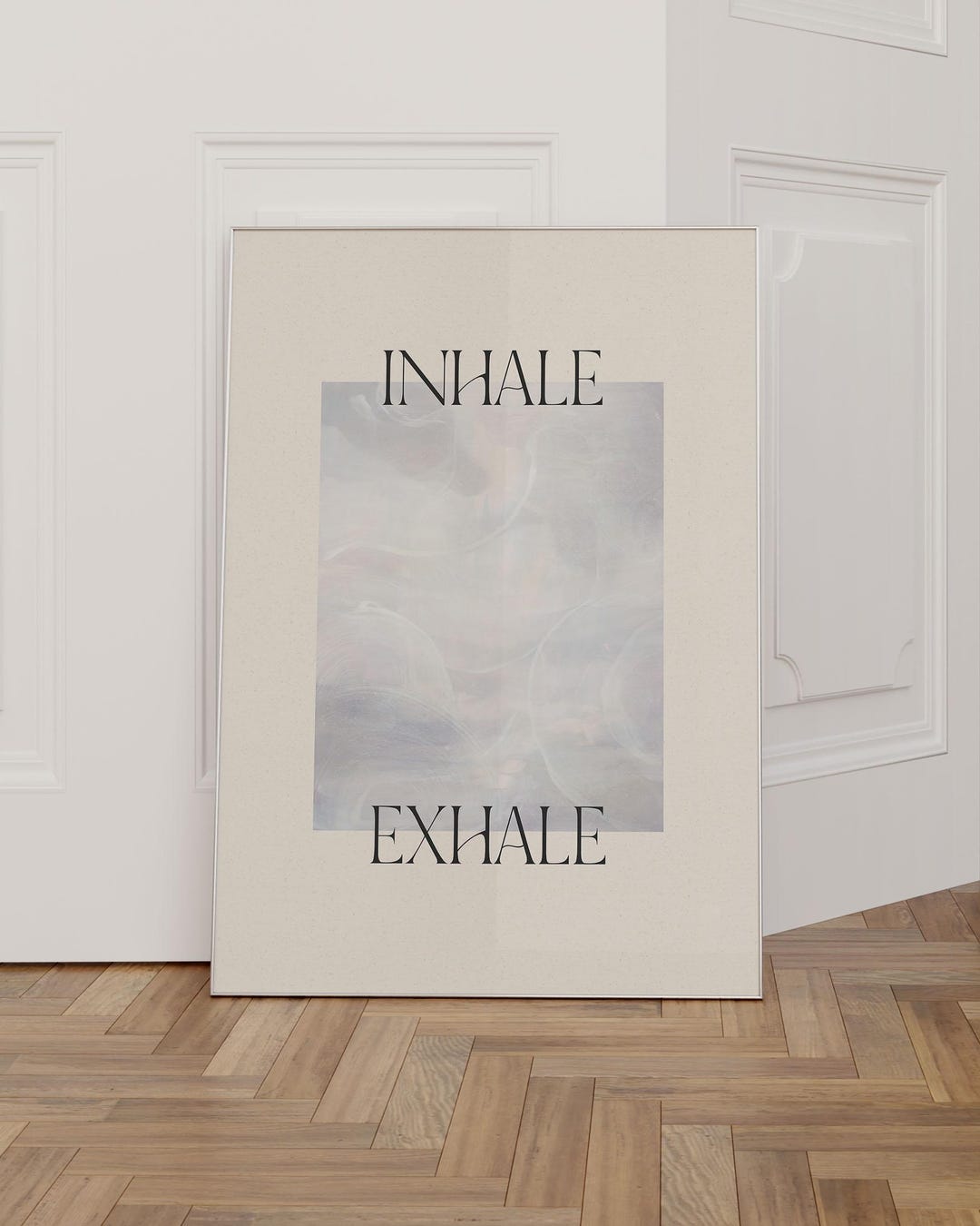Inhale Exhale Poster, Poster Motivational Wall Art, Mindfulness Poster ...