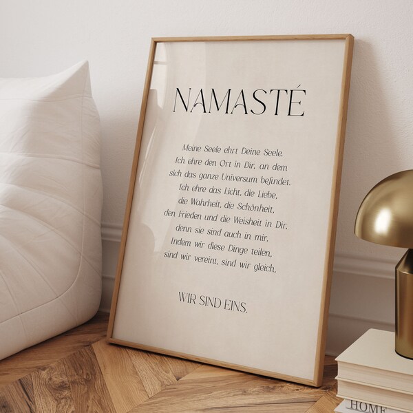 Namaste Poster - Etsy