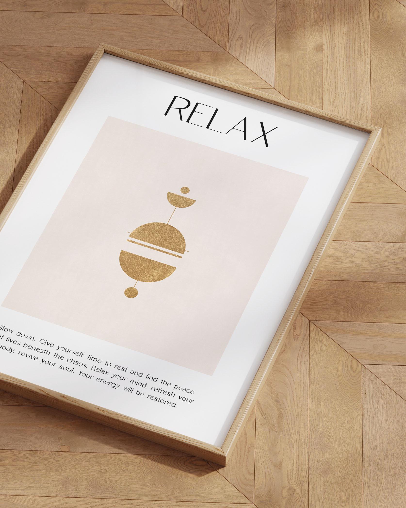 Relaxation Poster, Mindfulness Poster, Spiritual Quotes Wall Art ...