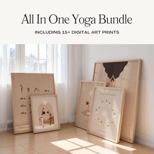 Yoga Poster Mega Bundle, Poster Set, Gallery Wall Set, Yoga Poses ...