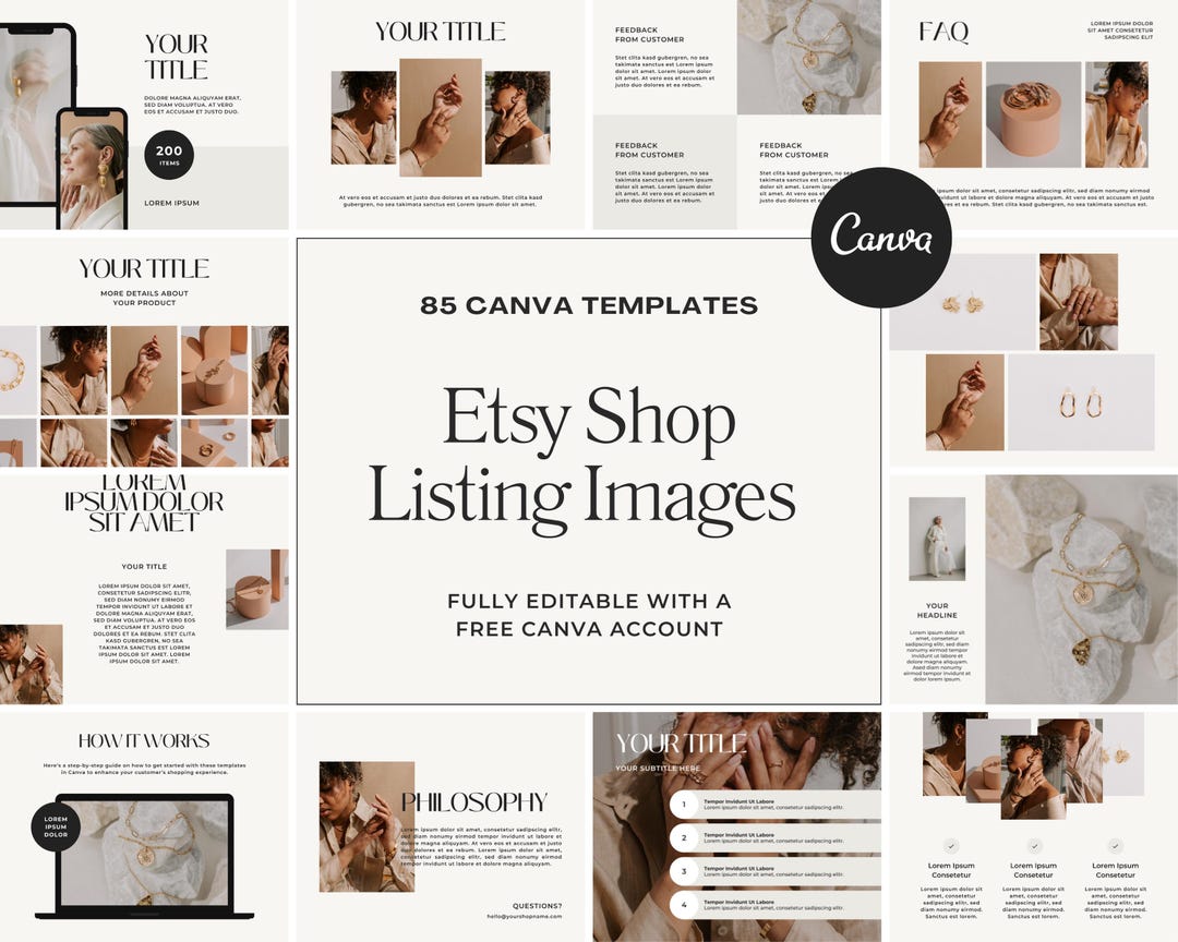 Etsy Shop Listing Templates, Etsy Store Templates, Etsy Store Branding ...