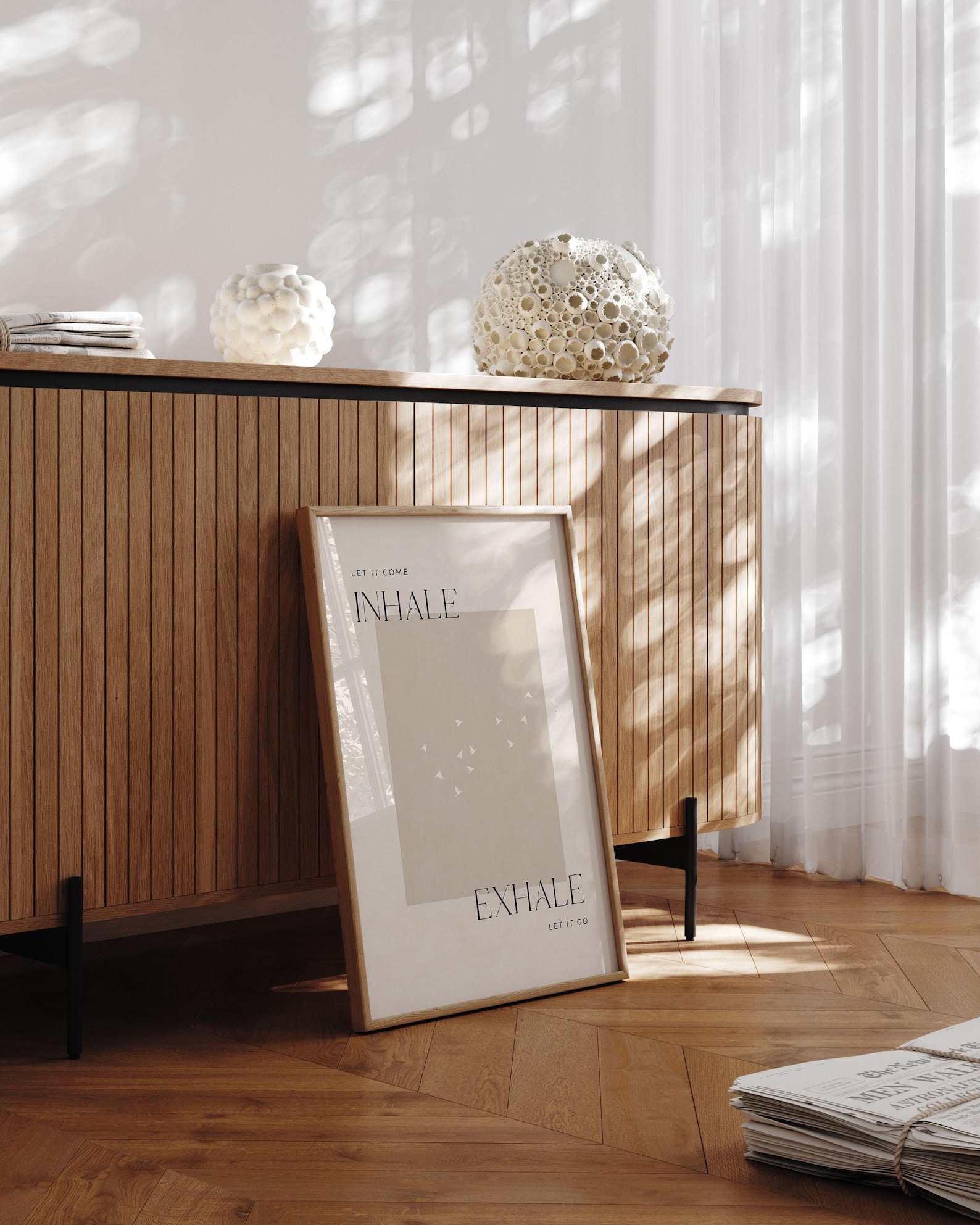 Sayings Poster Inhale Exhale, Yoga Poster Print, Meditation Poster ...