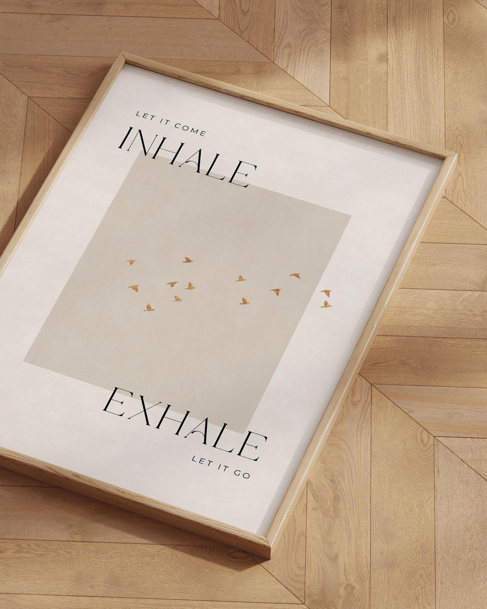 Sayings Poster Inhale Exhale, Yoga Poster Print, Meditation Poster ...