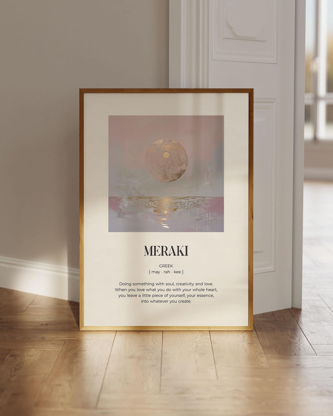 Meraki Definition Poster, Meraki Poster, Definition Wall Art ...