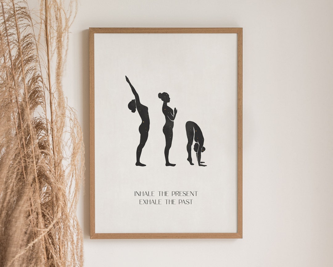 Poster With Quote, Inhale Exhale Poster, Yoga Poster, Inhale Exhale ...
