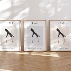 Positive Affirmation Poster i Am the Creator of My Reality, Poster ...