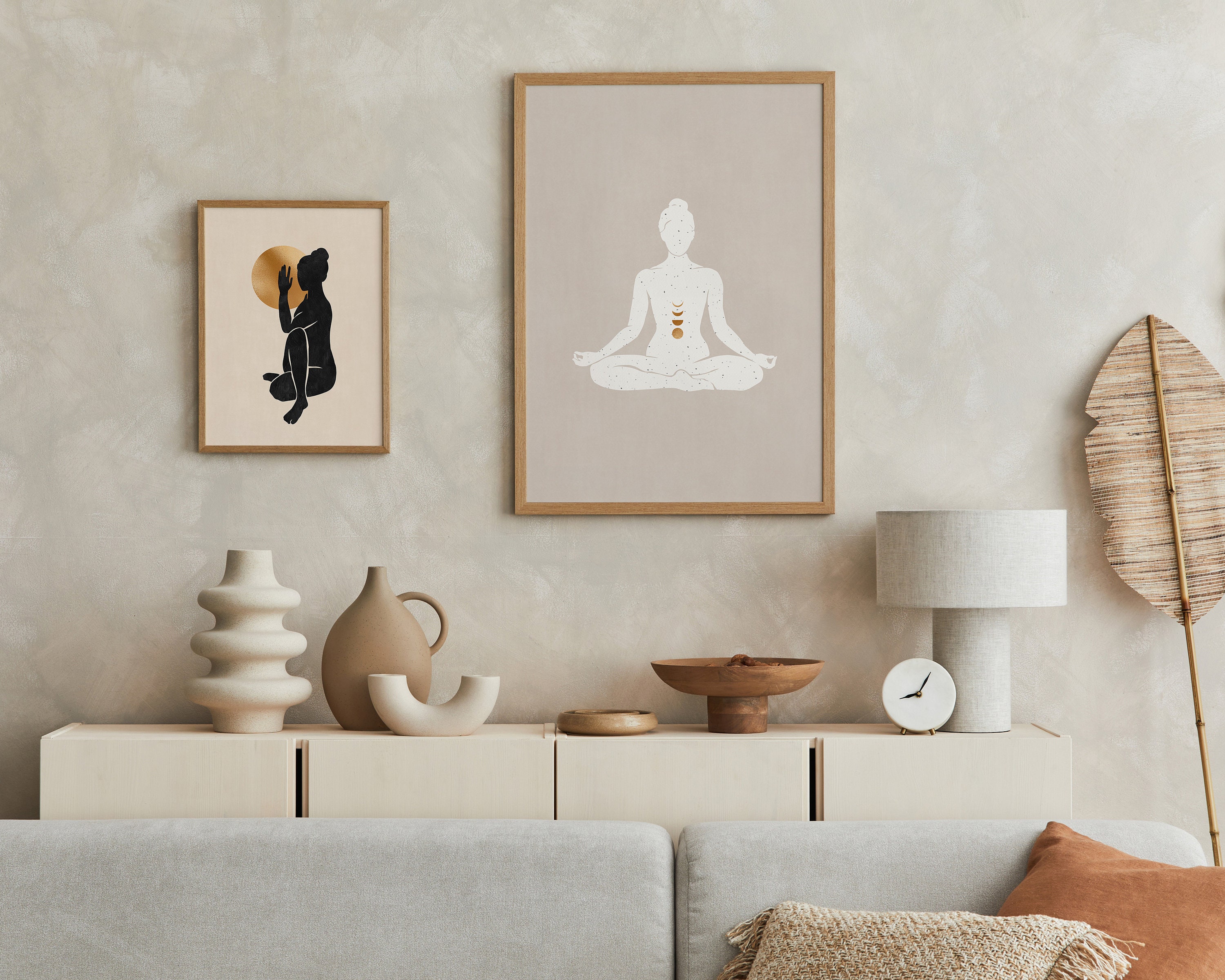 Yoga Wanddeko Yoga Poster Spirituelle Kunst Trendige - Etsy.de