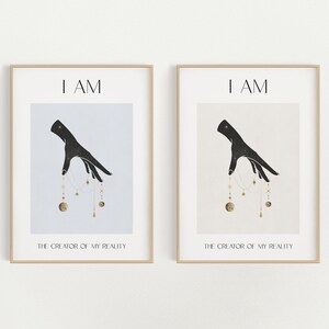 Positive Affirmation Poster i Am the Creator of My - Etsy
