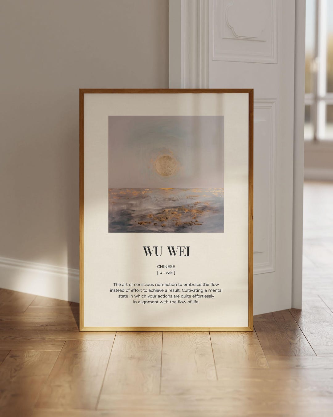 Wu Wei Definition Poster, Wu Wei Wall Art, Definition Poster - Etsy