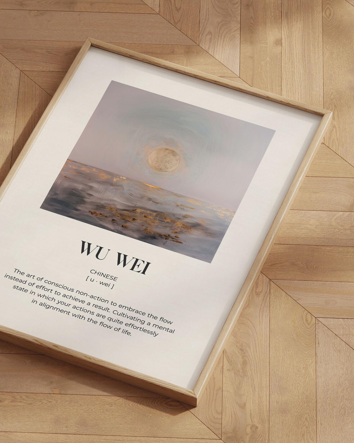 Wu Wei Definition Poster, Wu Wei Wall Art, Definition Poster - Etsy