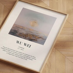 Wu Wei Definition Poster, Wu Wei Wall Art, Definition Poster - Etsy