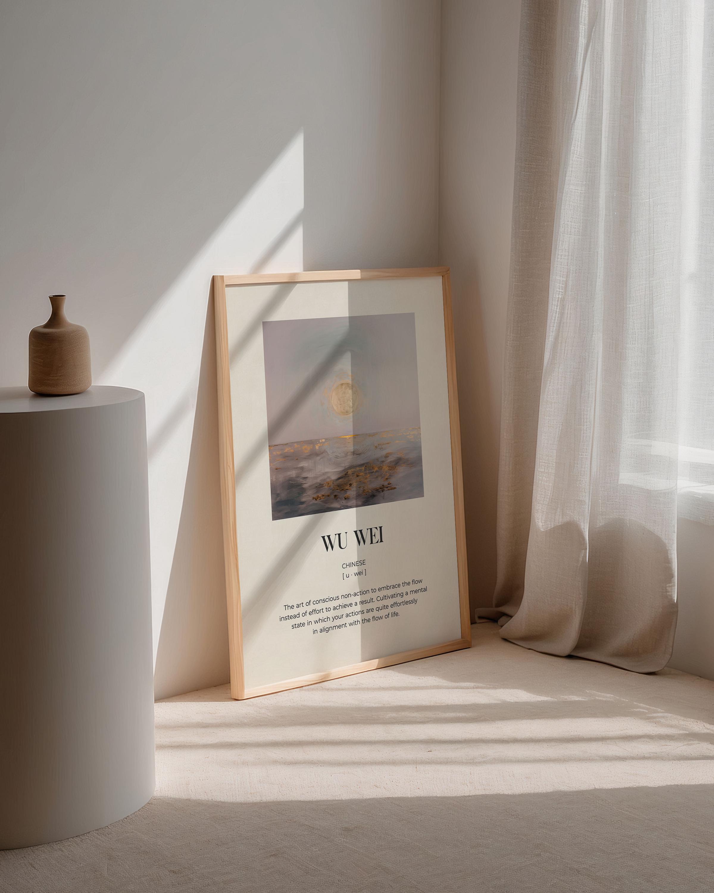 Wu Wei Definition Poster, Wu Wei Wall Art, Definition Poster - Etsy