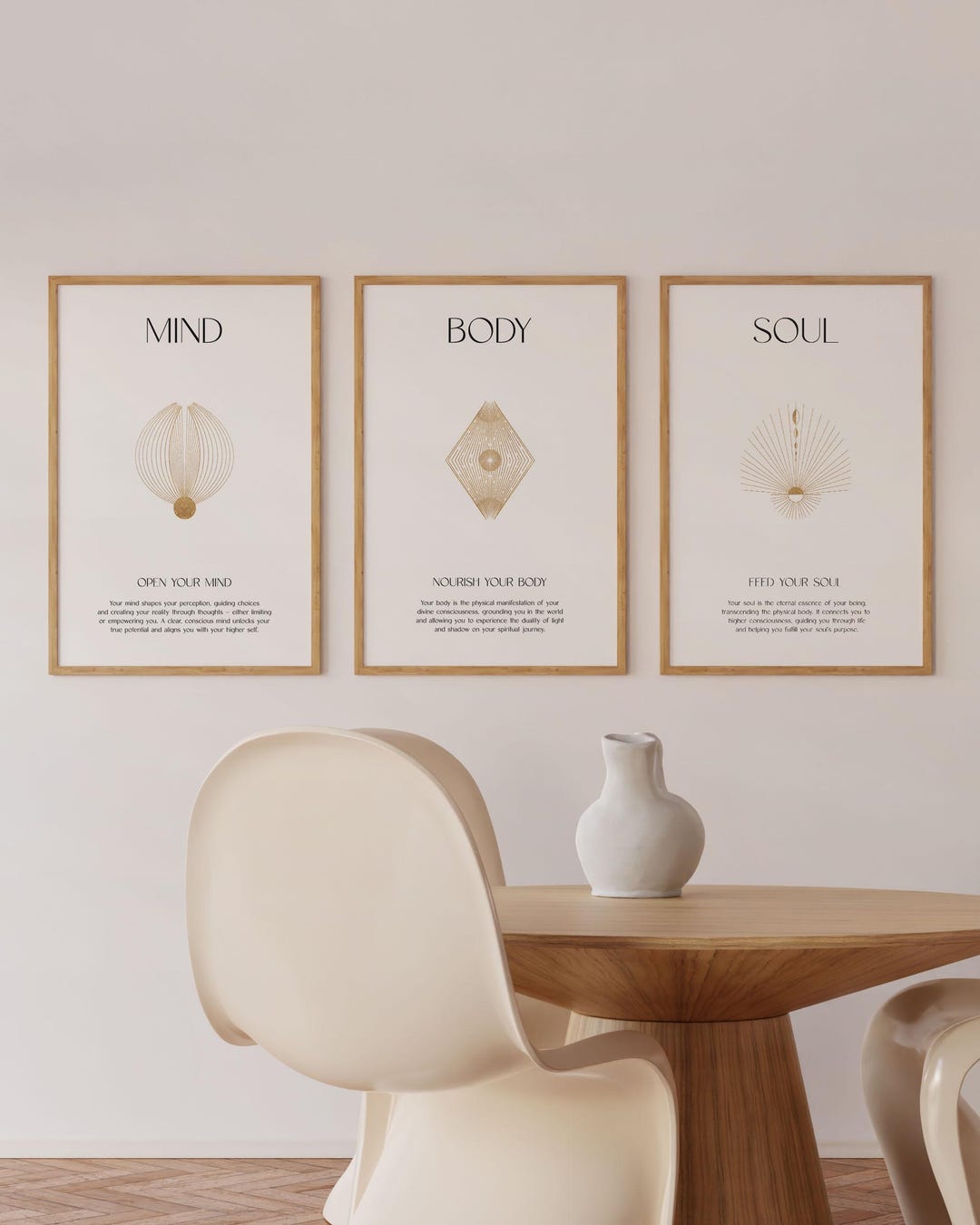 Spiritual Poster Set of 3, Spiritual Wall Art, Spiritual Quotes Poster ...