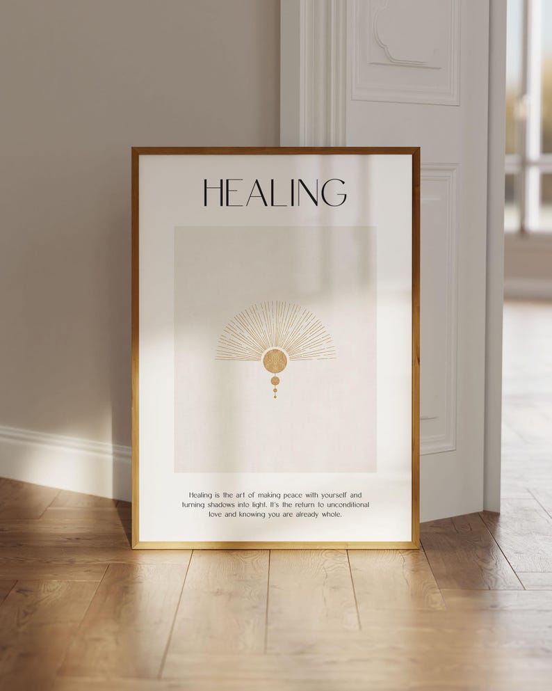 Healing Definition Poster, Therapy Poster, Therapy Picture, Spiritual ...