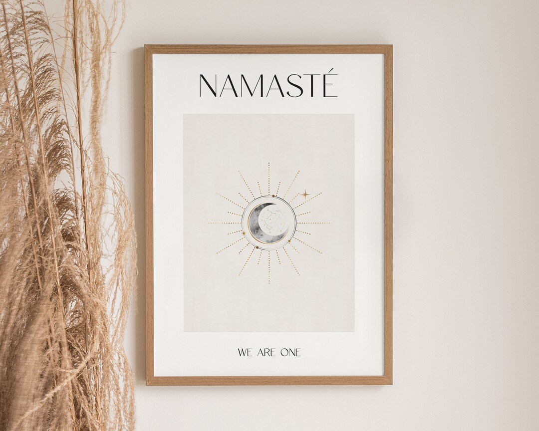Spiritual Poster, Sayings Poster namasté, Positive Sayings Poster, Yoga ...