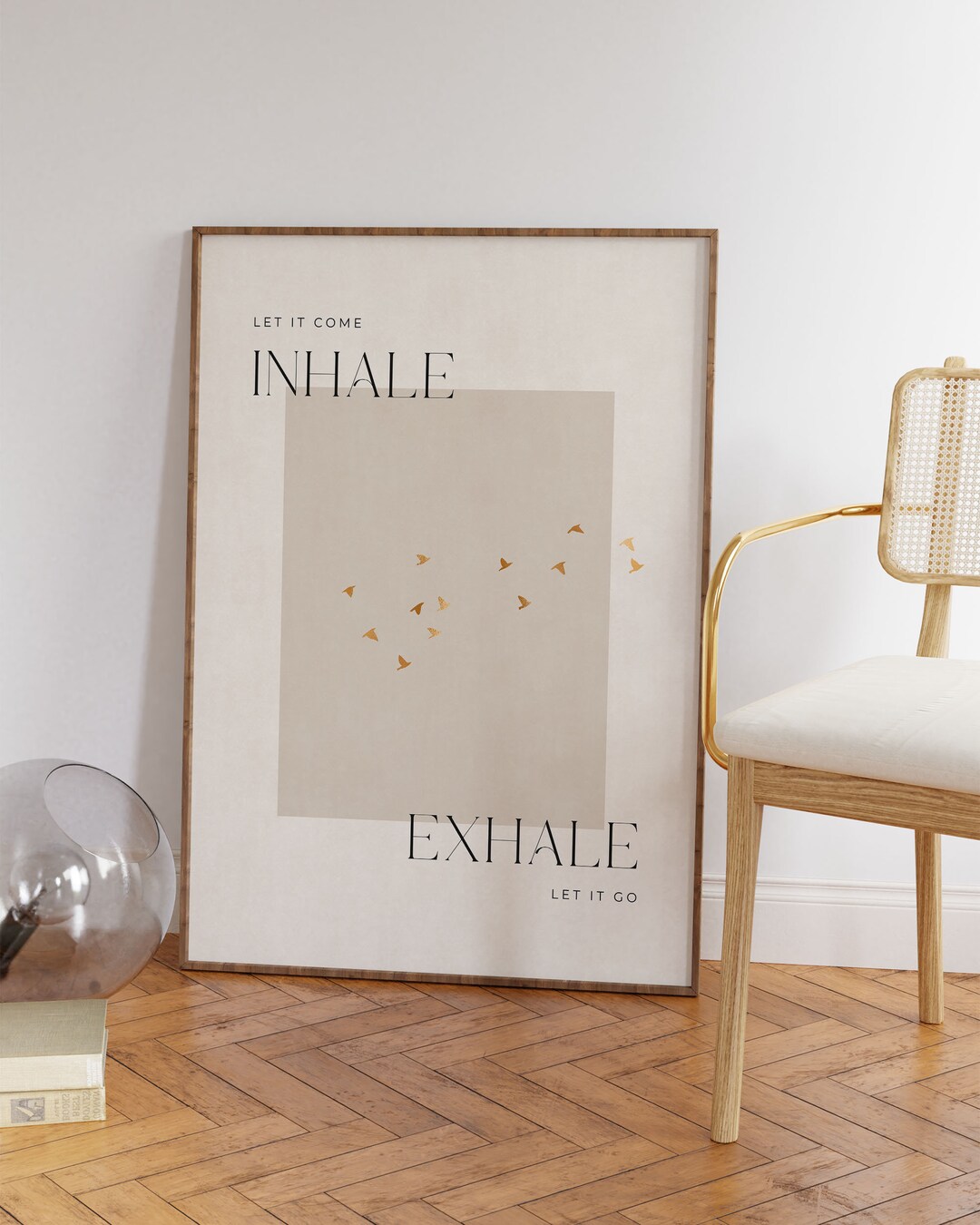 Sayings Poster Inhale Exhale, Yoga Poster Print, Meditation Poster ...