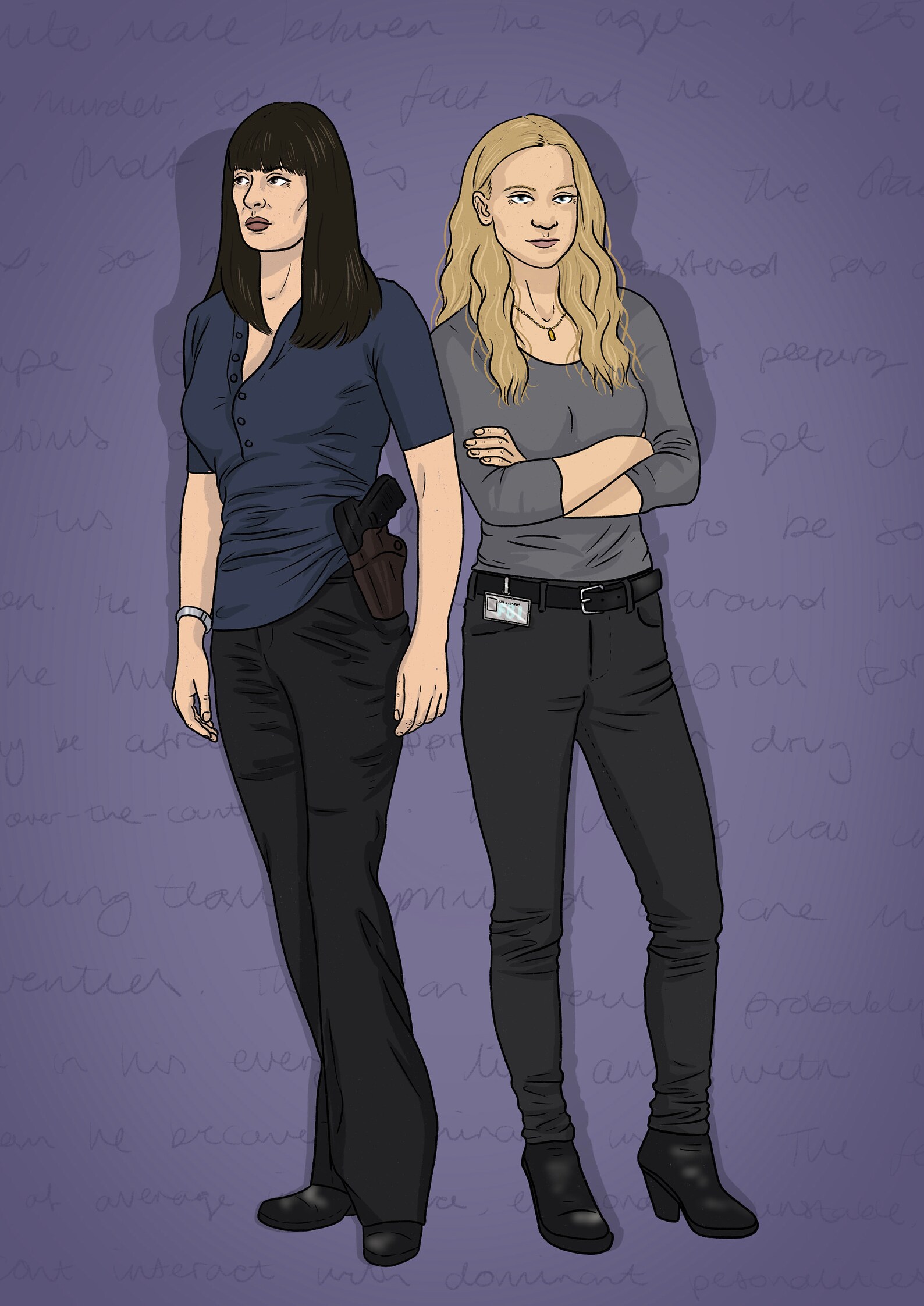 Criminal Minds Jennifer Jareau Jj Emily Prentiss Digital Etsy