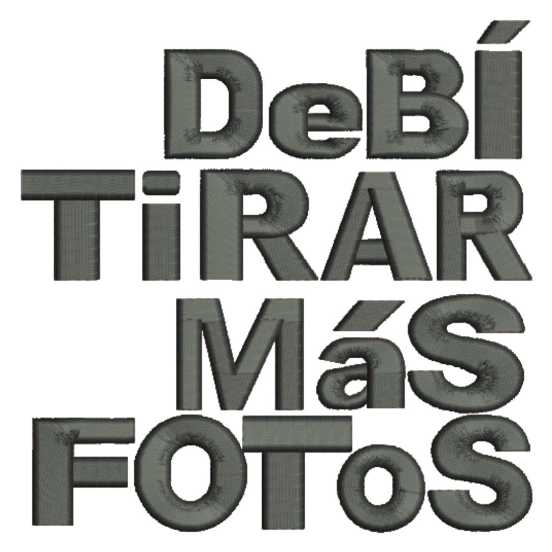 DTMF Bad Bunny Embroidery File | Debi Tirar Mas Fotos | Machine ...