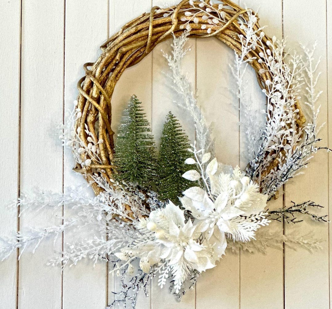 Winter Solstice Wreath, Winter Wreath, Winter Wonderland Wreath, Winter ...