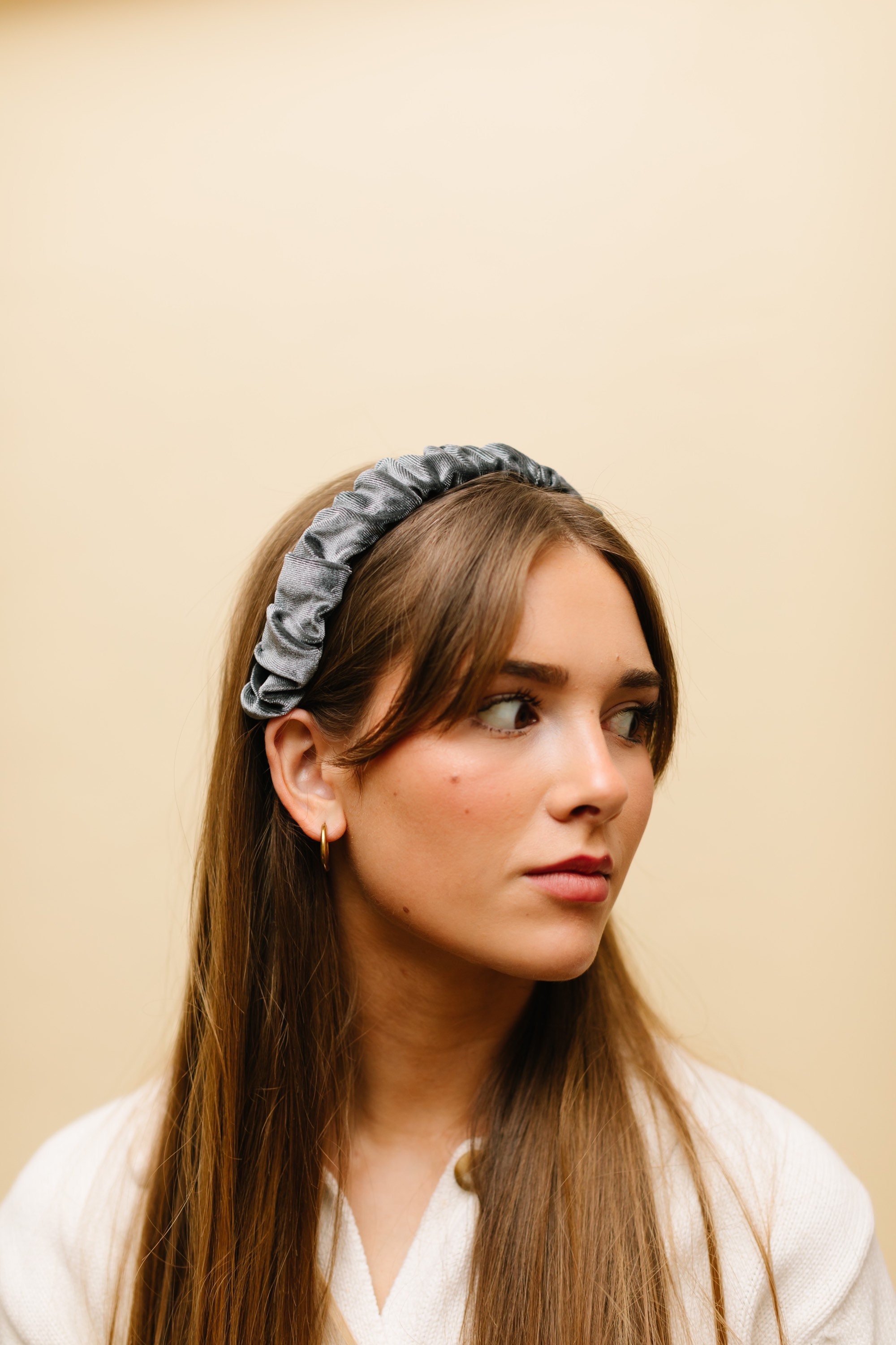 Grey Velvet Women Headband Women Headband Hair Accessories | Etsy