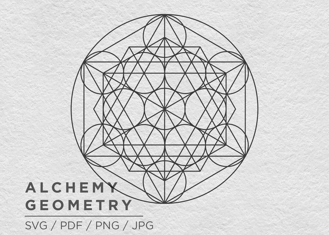 Alchemy Geometry SVG Transmutation Energy Grid Crystal - Etsy